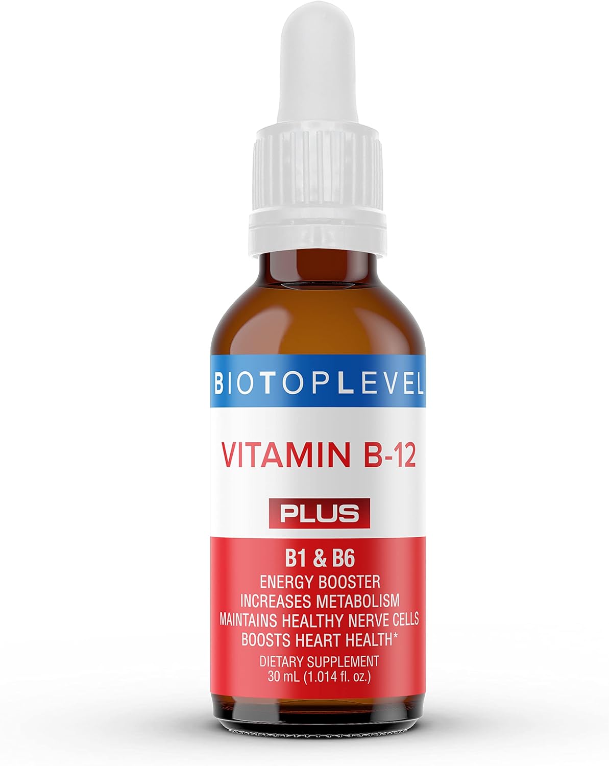 Amazon.com: BIOTOPLEVEL Vitamin B12 Liquid Sublingual Drops Plus B1-B6 ...