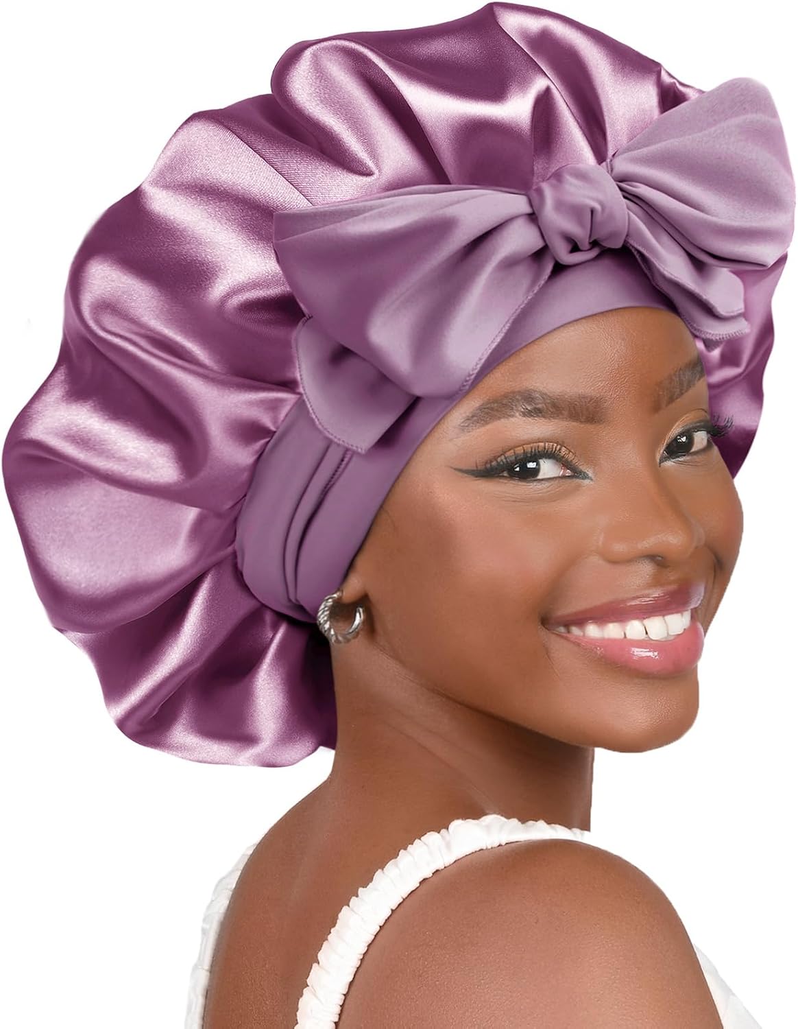 Amazon.com : YANIBEST Silk Bonnet for Sleeping Women Satin Bonnet ...