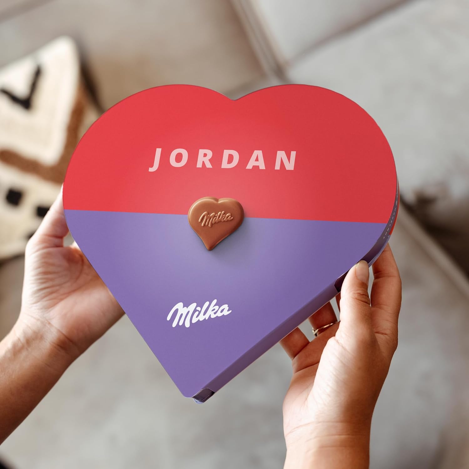 Personalised Milka Chocolate Heart with Name & Message – Gift for Men ...