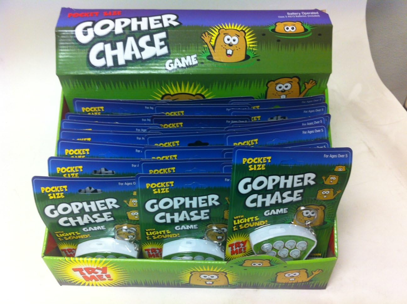 Playmaker Pocket Size Gopher Chase Game w/ Lights & Sound - Keychain ...