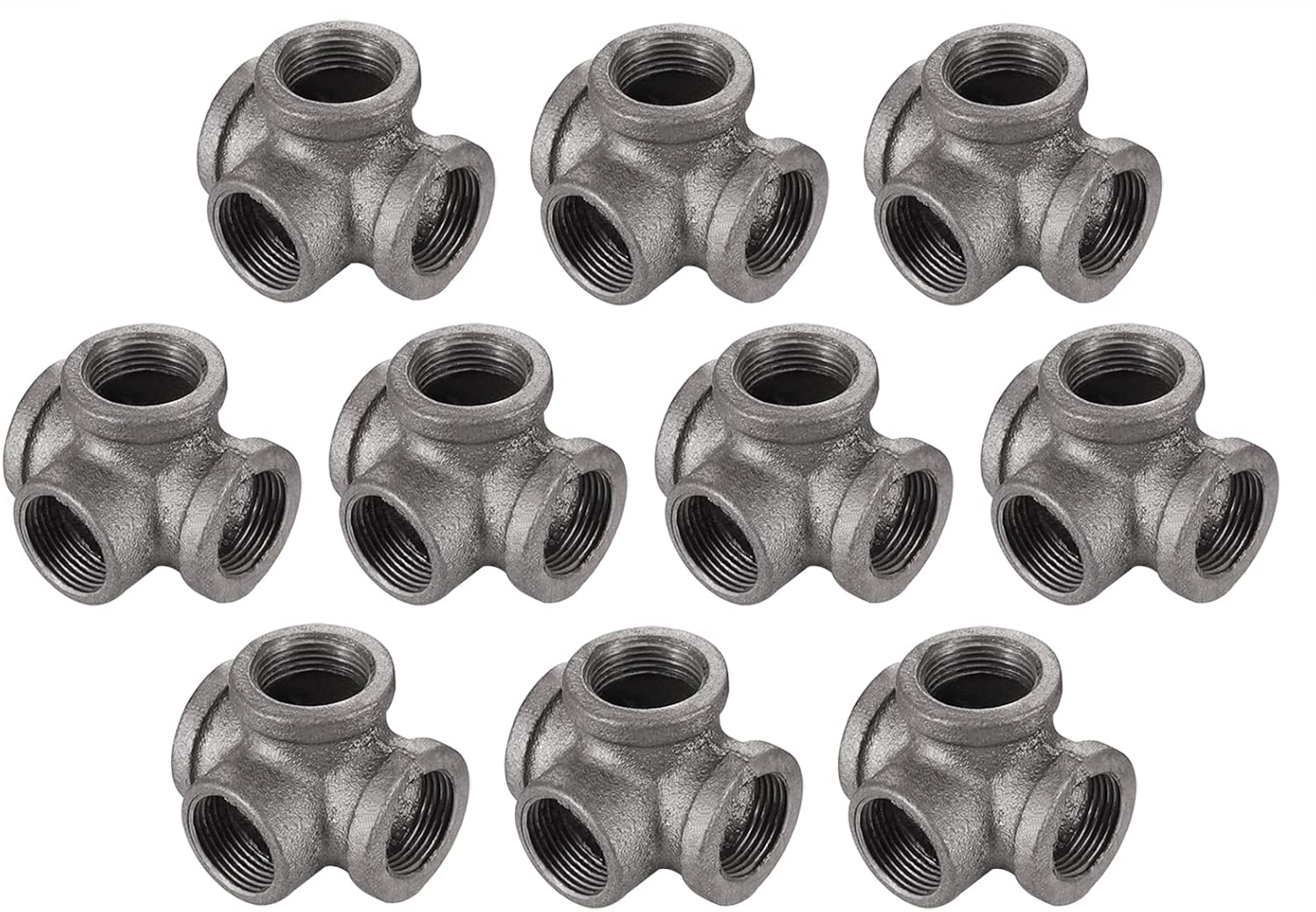 Amazon.com: 3/4" 4-Way Side Outlet Tee Pipe Fitting,Industrial ...