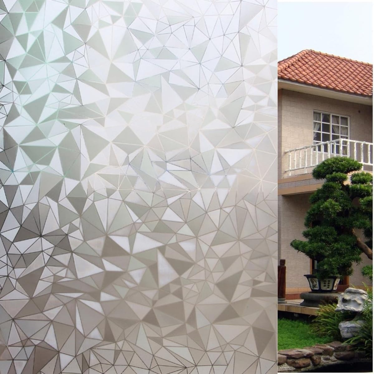 Snapklik.com : Bloss Privacy Window Film,3D Diamond Decorative Windows ...