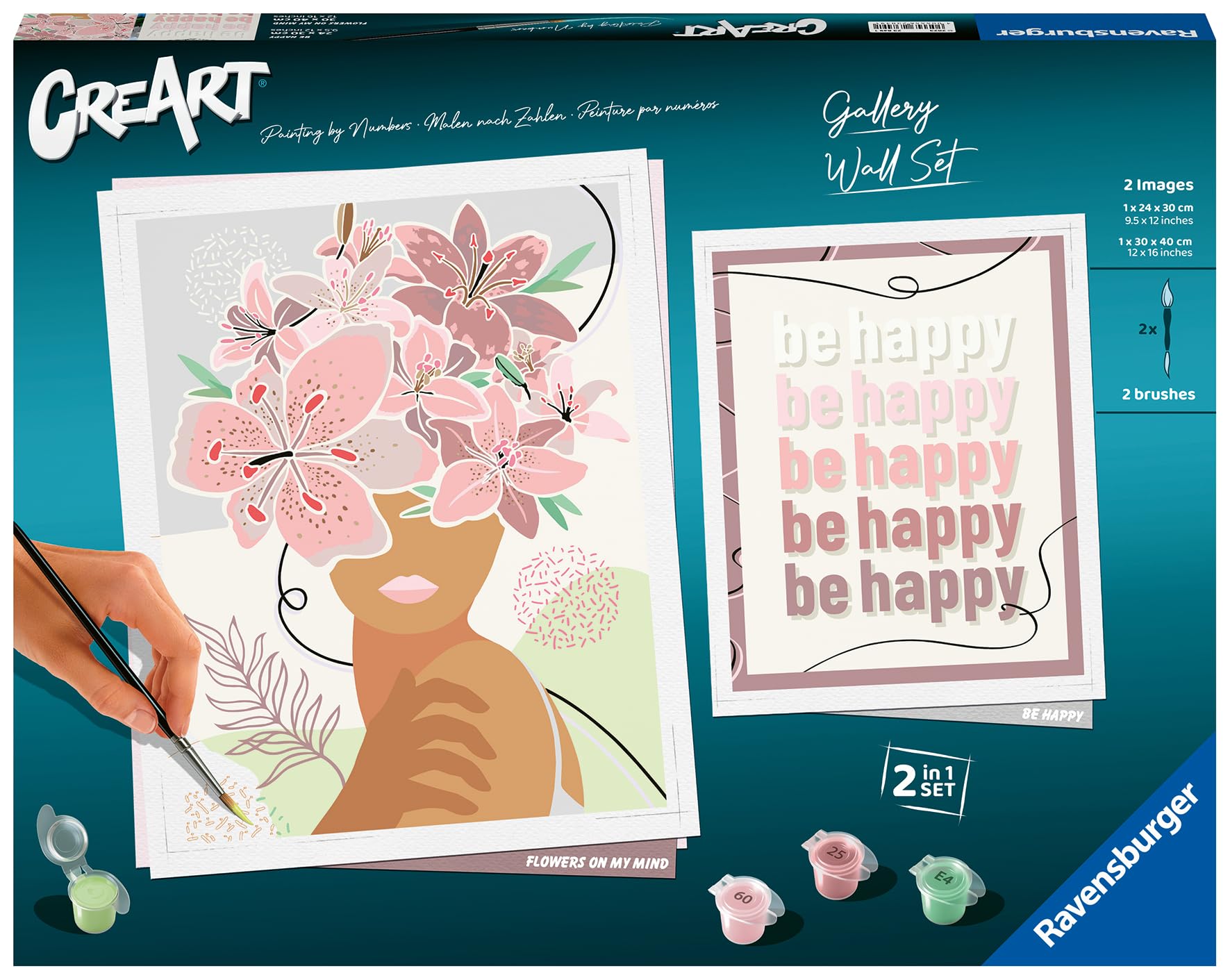 Ravensburger CreArt Gallery Wall Set Paint by Numbers - Painting Arts ...