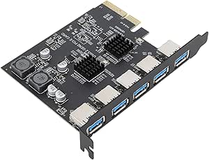 Amazon.com: PCIe to USB 3.2 Gen 2 Extension Card with 10Gbps 5 USB A Ports, PCI Express ...