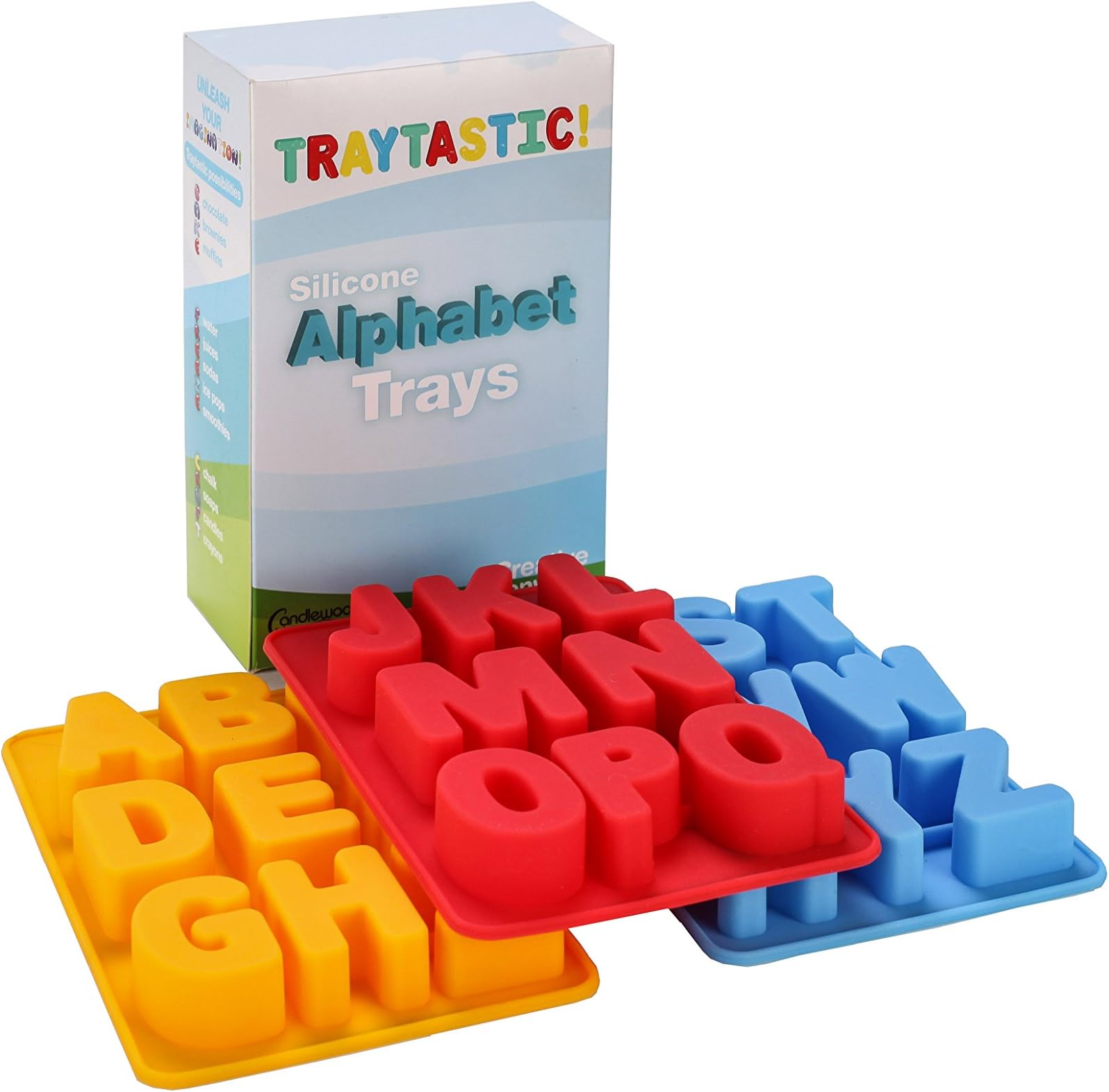Amazon.com: Traytastic! Silicone Letter Mold A-Z Alphabet - Large 1.5 ...