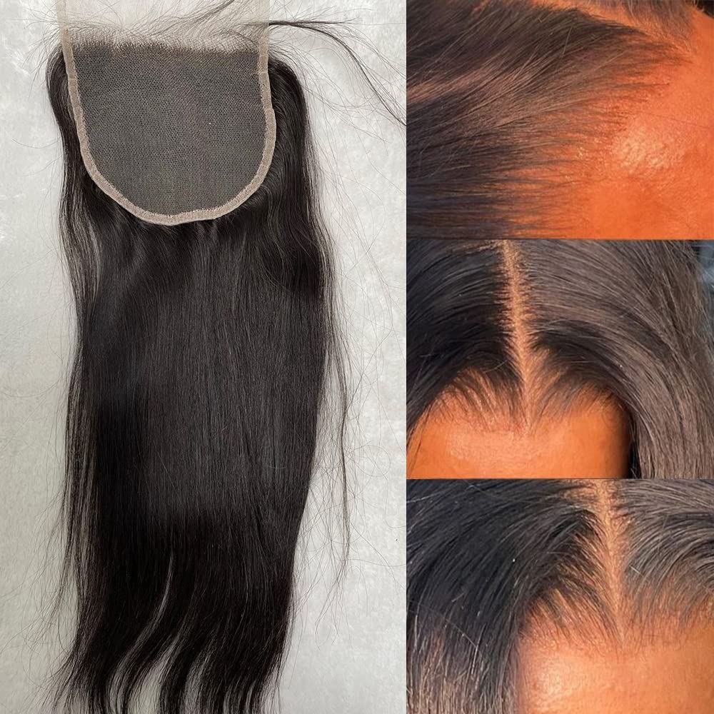 Amazon.com : Topnormantic HD Lace Closure Brazilian Straight Closure ...