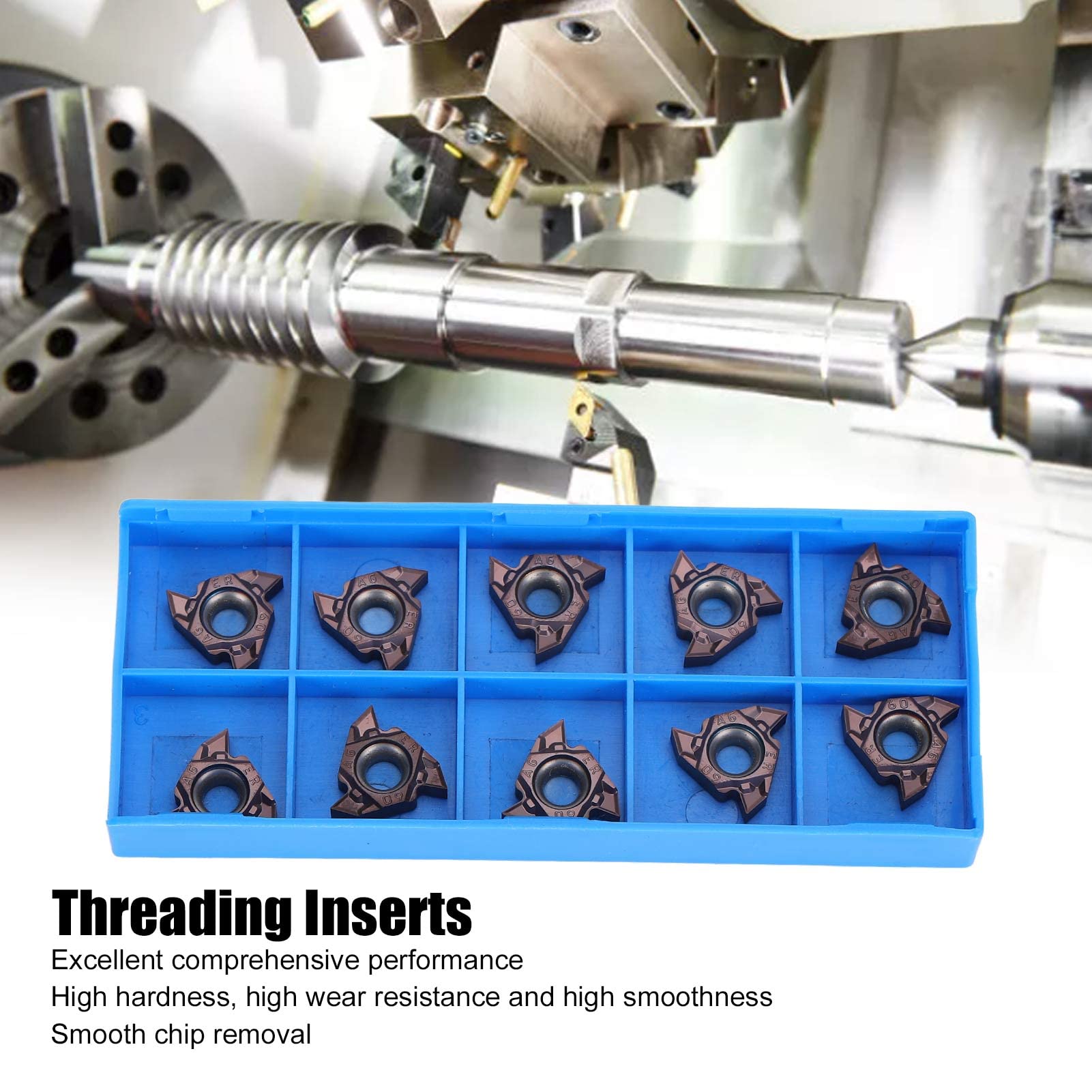 Carbide Insert Blade, Threading Inserts 16ER AG60 High Hardness ...