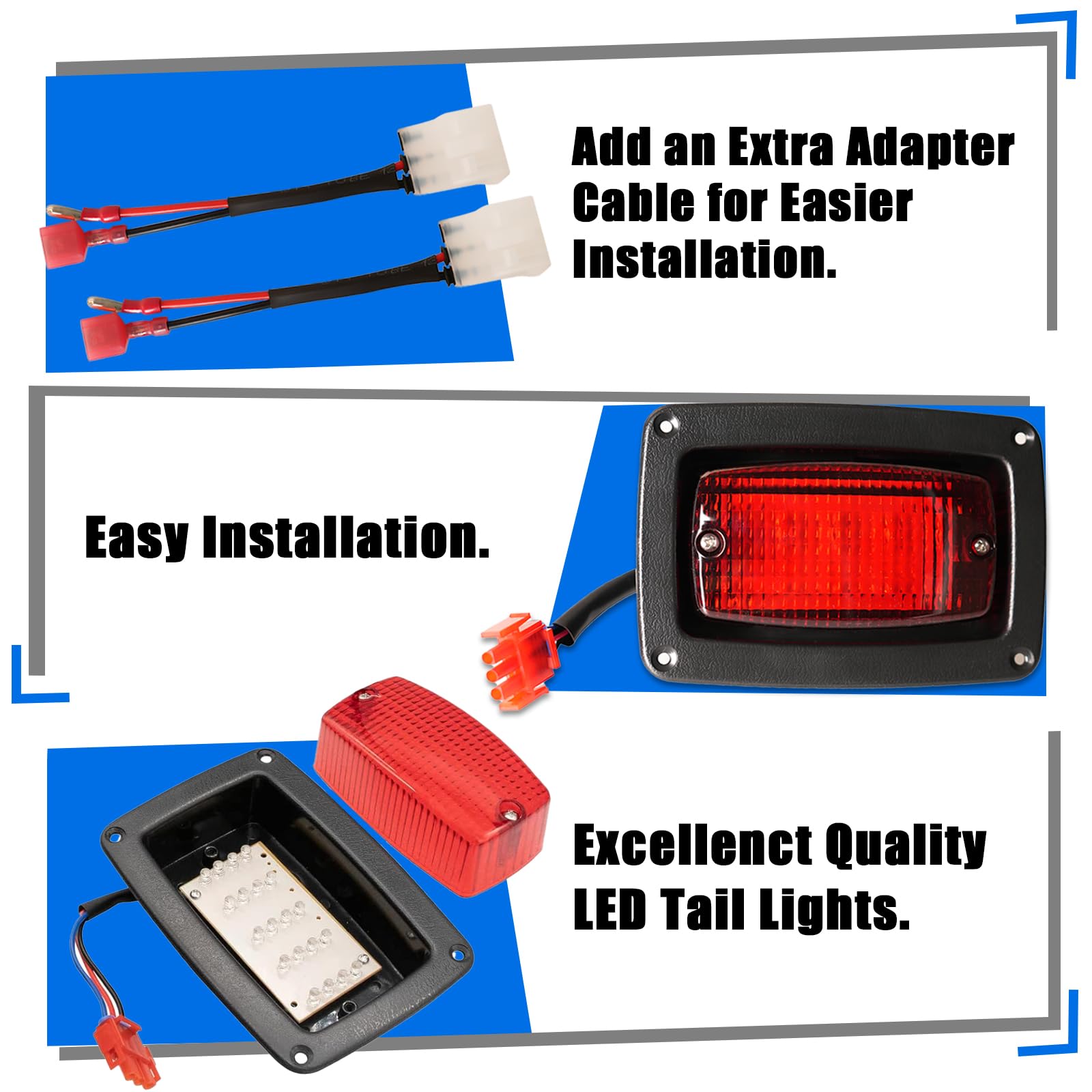 Snapklik.com : FIXHAWK Club Car DS LED Tail Light Kit