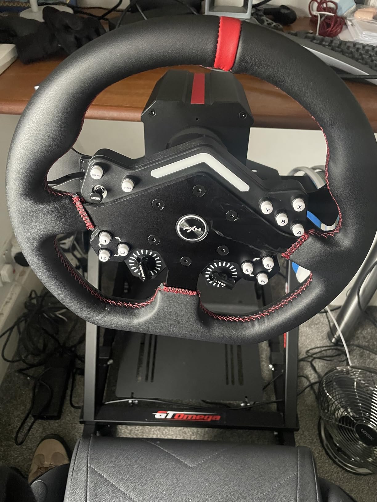 PXN V12 Lite Gaming Steering Wheel, Direct Drive Servo Racing Wheel ...