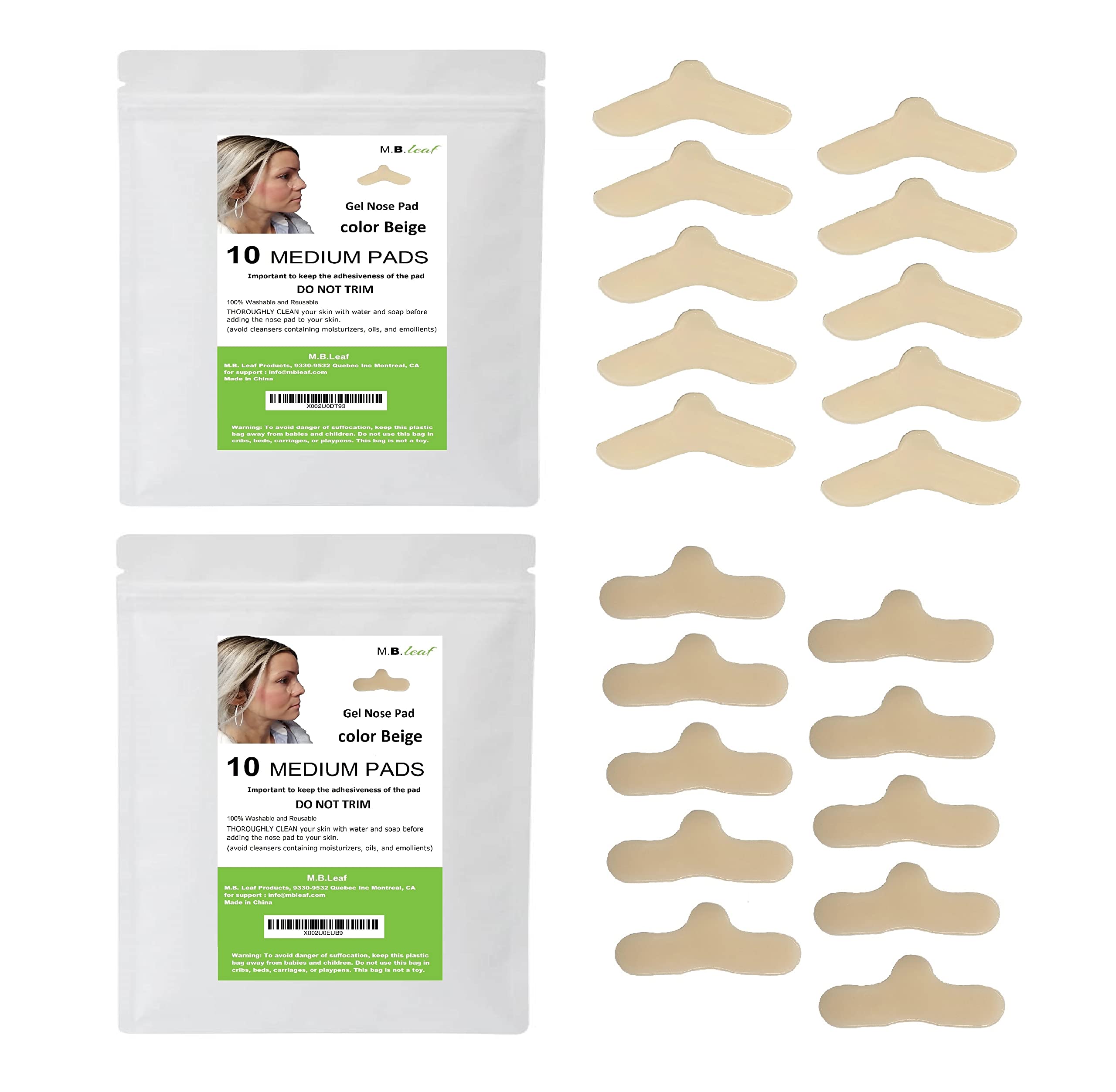 Amazon.com: 20 Pack CPAP Nose Pads - Nasal Pads for CPAP Masks - CPAP ...