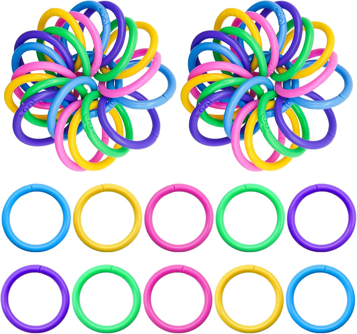 Book Binder Ring Loose Leaf Ring Plastic Loose-Leaf Ring Multi-Color ...