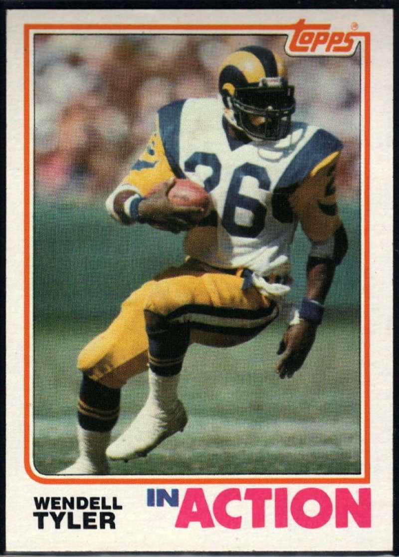 Amazon.com: Football NFL 1982 Topps #386 Wendell Tyler IA LA Rams ...