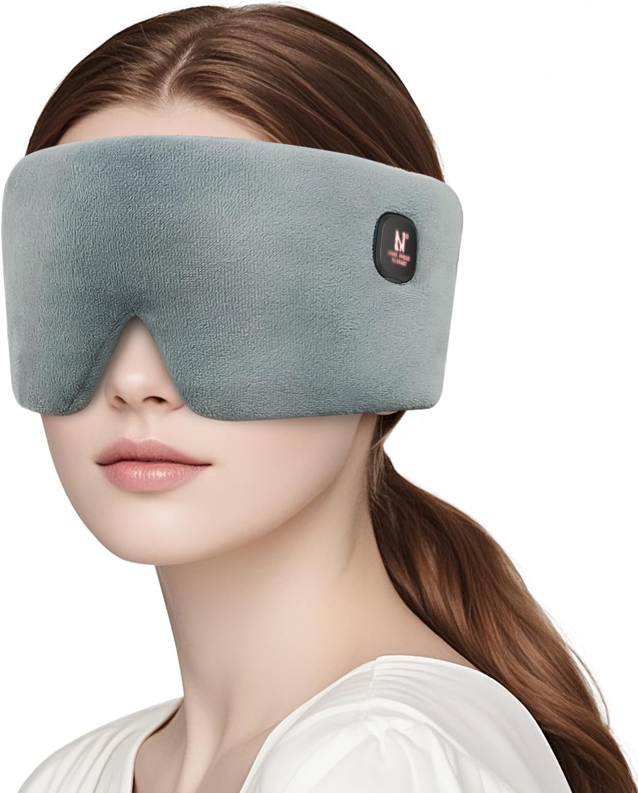 Amazon.com: Heated Eye Mask, Cordless Warm Eye Compress for Dry Eyes ...