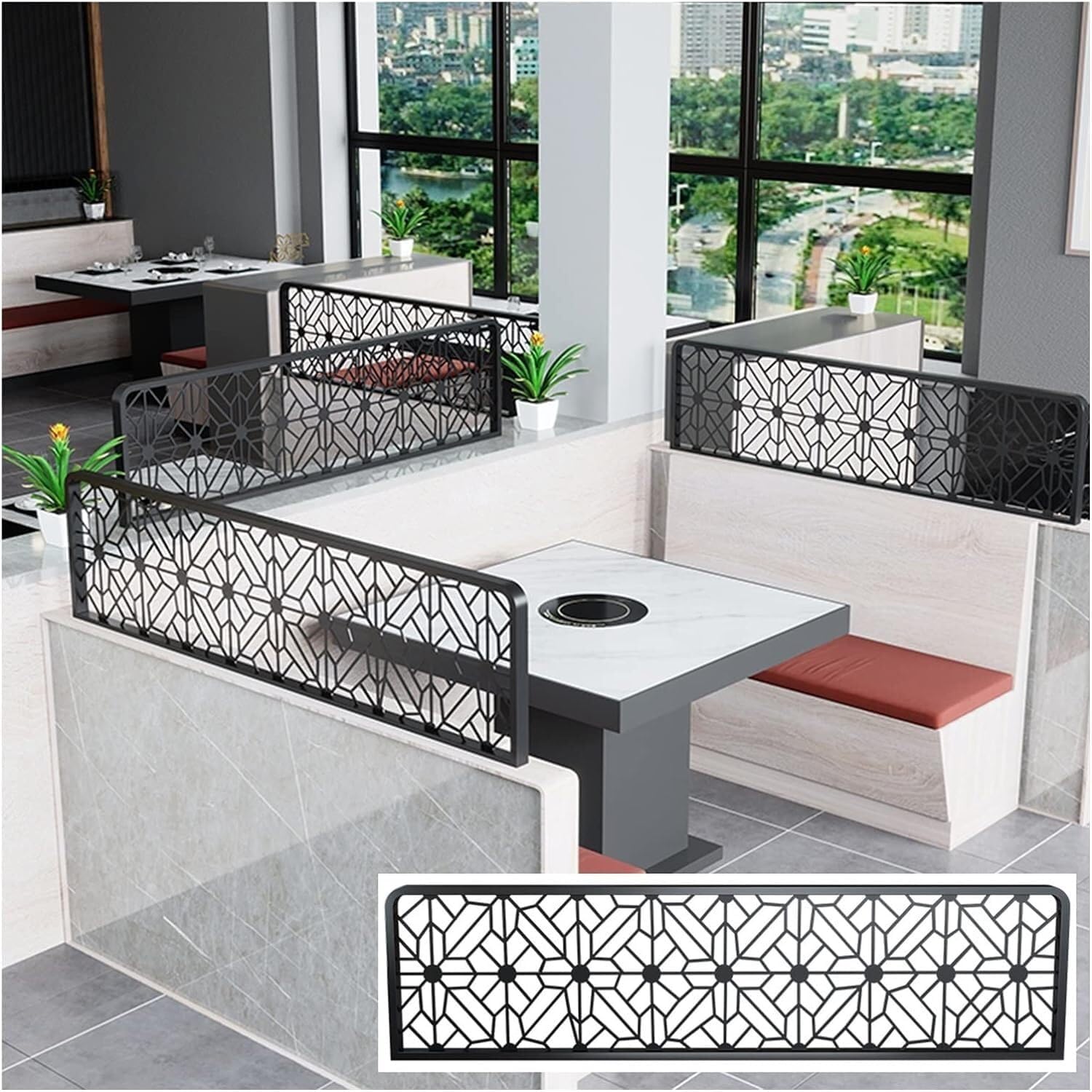Desktop partition Dividers for Dining Areas Decorative Partitions Fence ...