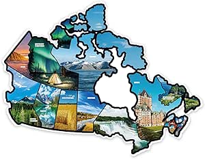 Amazon.com: JDDRY RV Decal and Sticker,Canada Travel Map Sticker,Vinyl ...