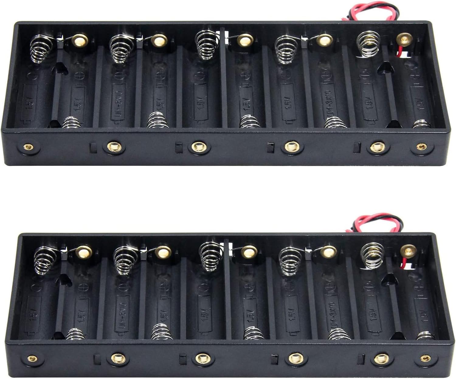Amazon.com: CGNRONEAU 10 x 1.5V AA Battery Case Holder with Wire Bundle ...