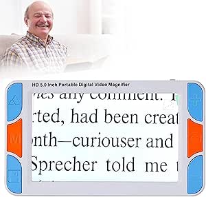 Amazon.com: 5.0in Portable Video Digital Magnifier, Handheld Electronic ...