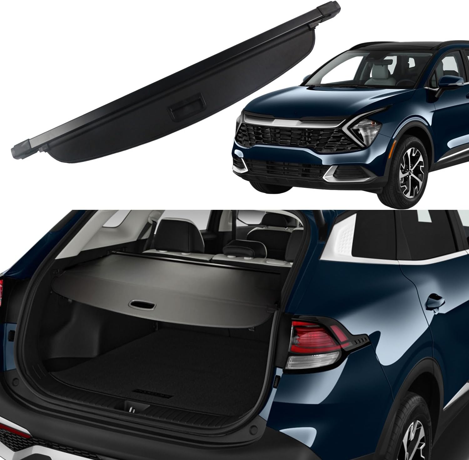 Amazon.com: Liizoo Cargo Cover for 2024 KIA Sportage 2023 2025 Trunk ...