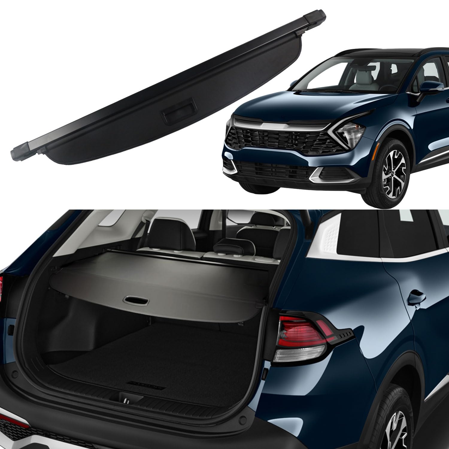 Amazon.com: Liizoo Cargo Cover for 2024 KIA Sportage 2023 2025 Trunk ...
