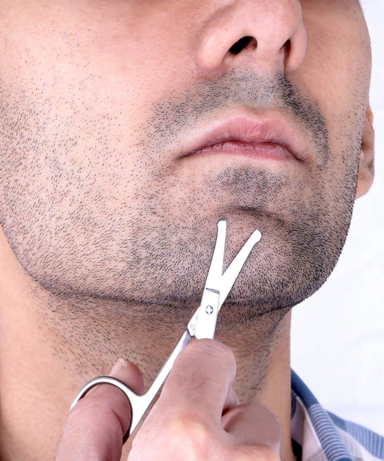 Utopia Care Curved And Rounded Facial Hair Scissors For Men Moustache ...