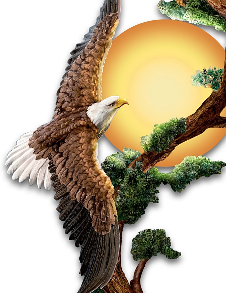 Buy The Bradford Exchange Illuminated Eagle Wall Decor: Sculpted Eagle ...