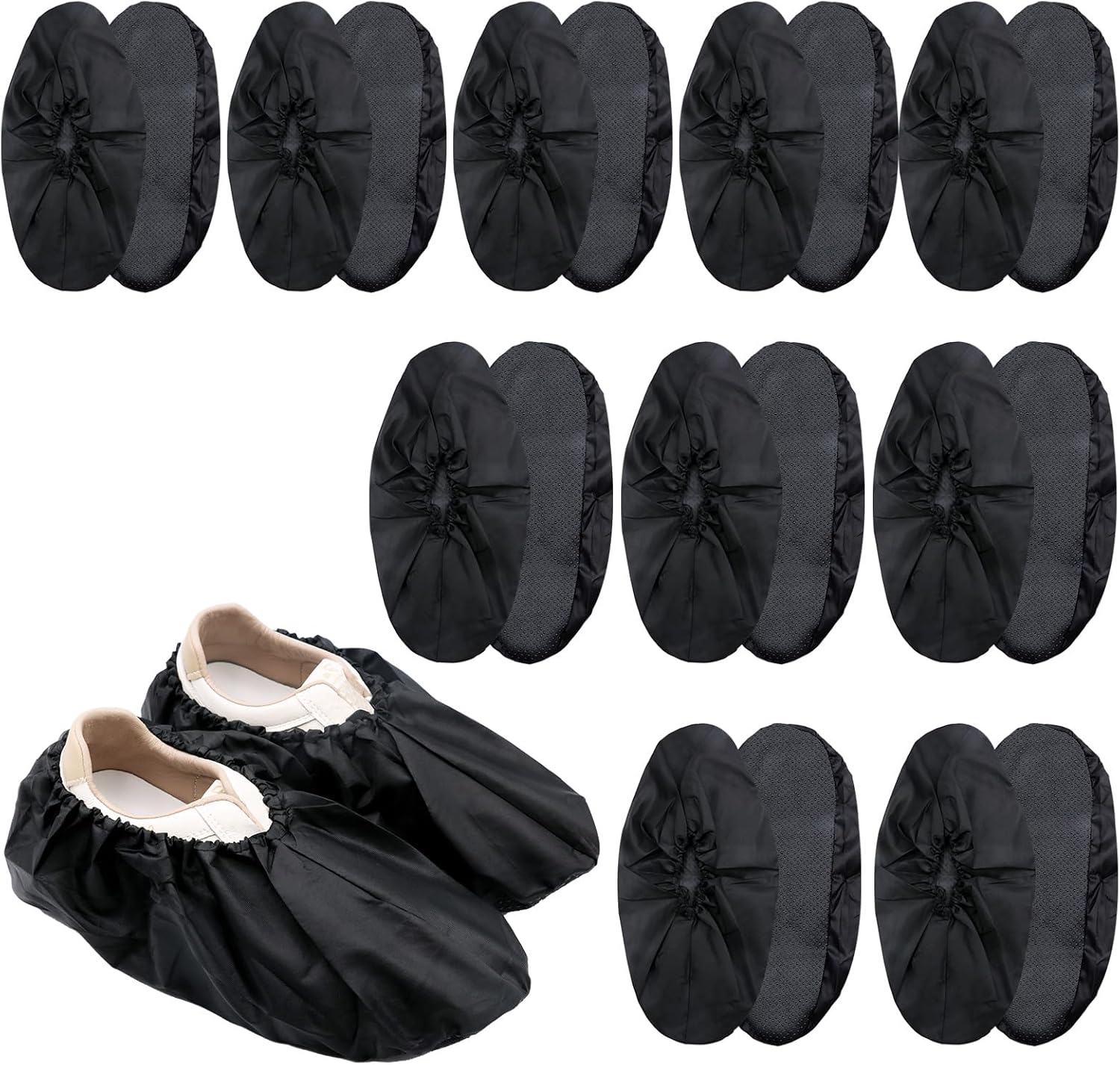 ZYNERY 10Pairs Waterproof Shoe Covers Reusable Non-Slip Waterproof ...