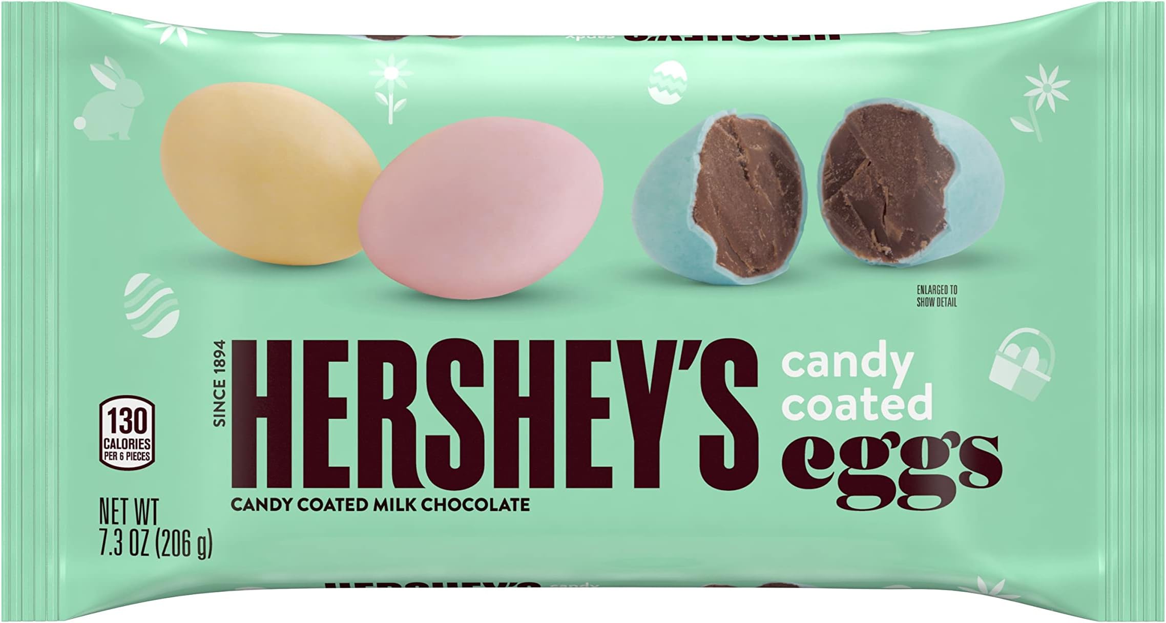 Amazon.com : Easter Eggs Candy Pastel Colors | Solid Coated Crunchy ...