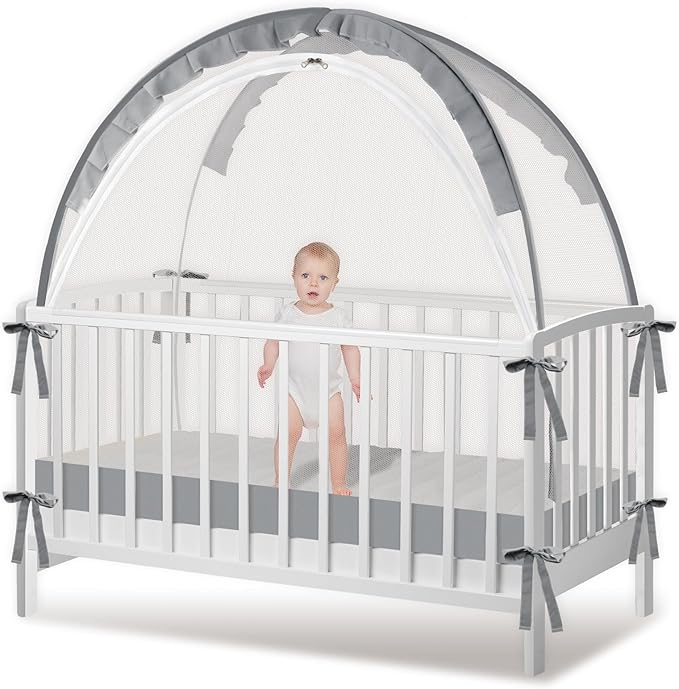 Amazon.com : Crib Tent - Crib Net to Keep Baby in, Stop Baby from ...