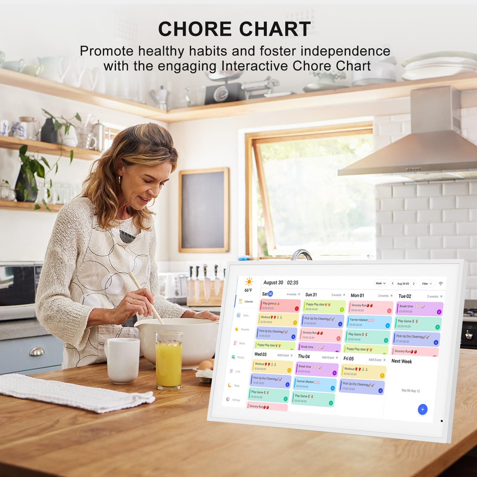 Snapklik.com : 21.5 Inch Digital Calendar, Smart Digital Planner ...
