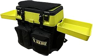 Roddarch Sea Fishing Seat Box with Side Trays and Back Pack Converter ...