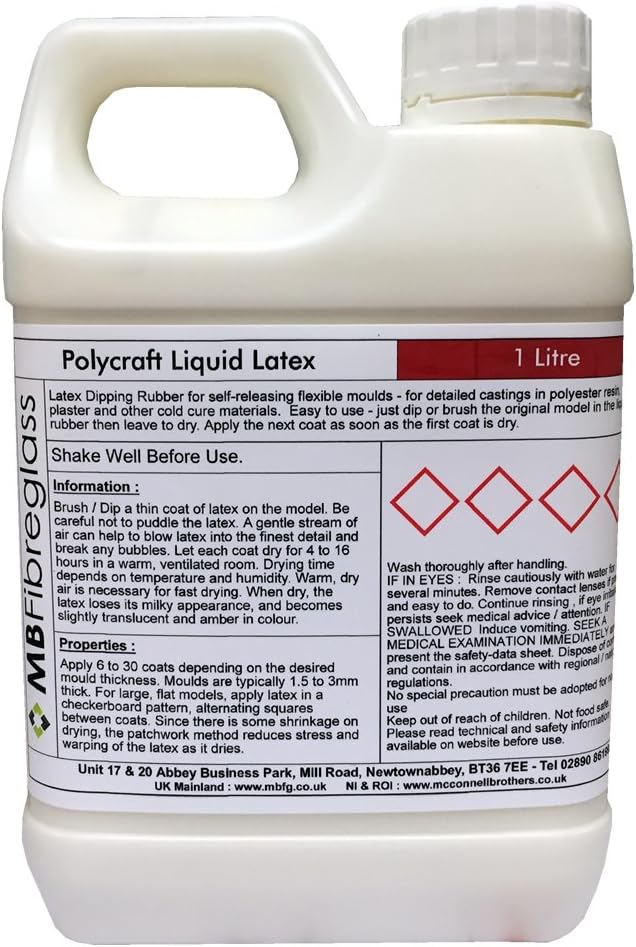 Polycraft Liquid Latex for Mould Making - Professional Grade Mould ...