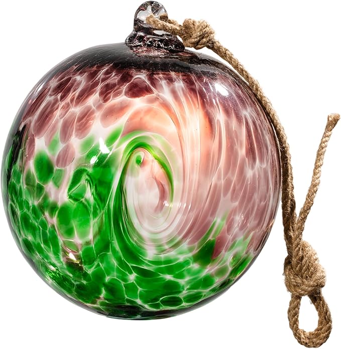 Amazon.com: Oversized 6.9 in Glass Witch Ball - Hand Blown Gazing Balls Hanging for Window ...