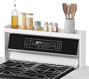 Amazon.com: SpaceAid Bamboo Over the Stove Spice Holder Shelf, 31.5 ...