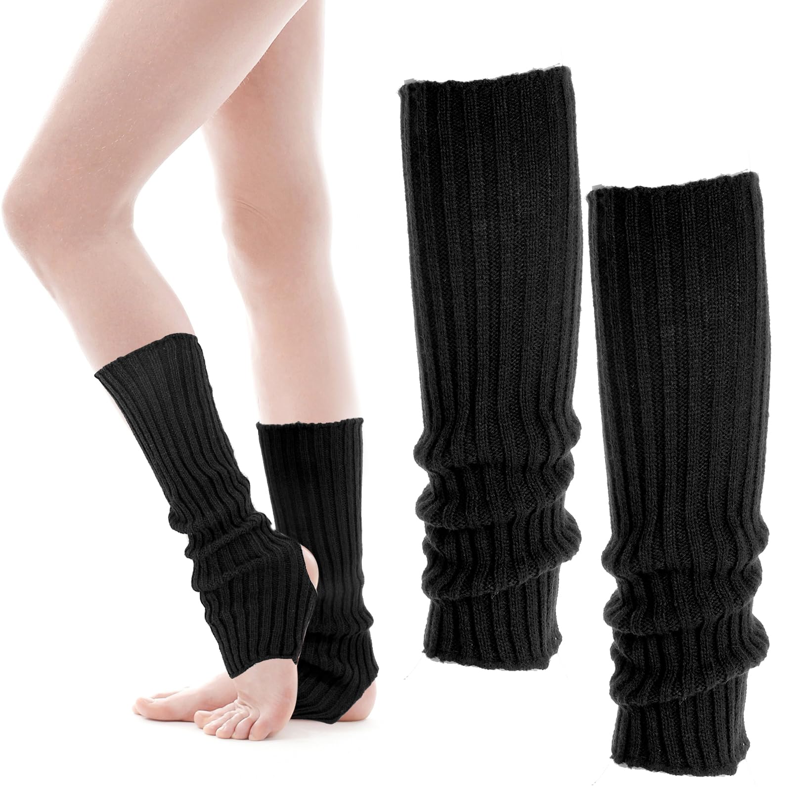 Abeillo Leg Warmers for Women Dance & Yoga | Soft Long Open Toe & Heel ...