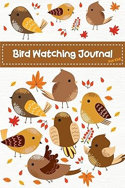 Bird Watching Journal For Kids: Cute Birds Children Record Notebook ...