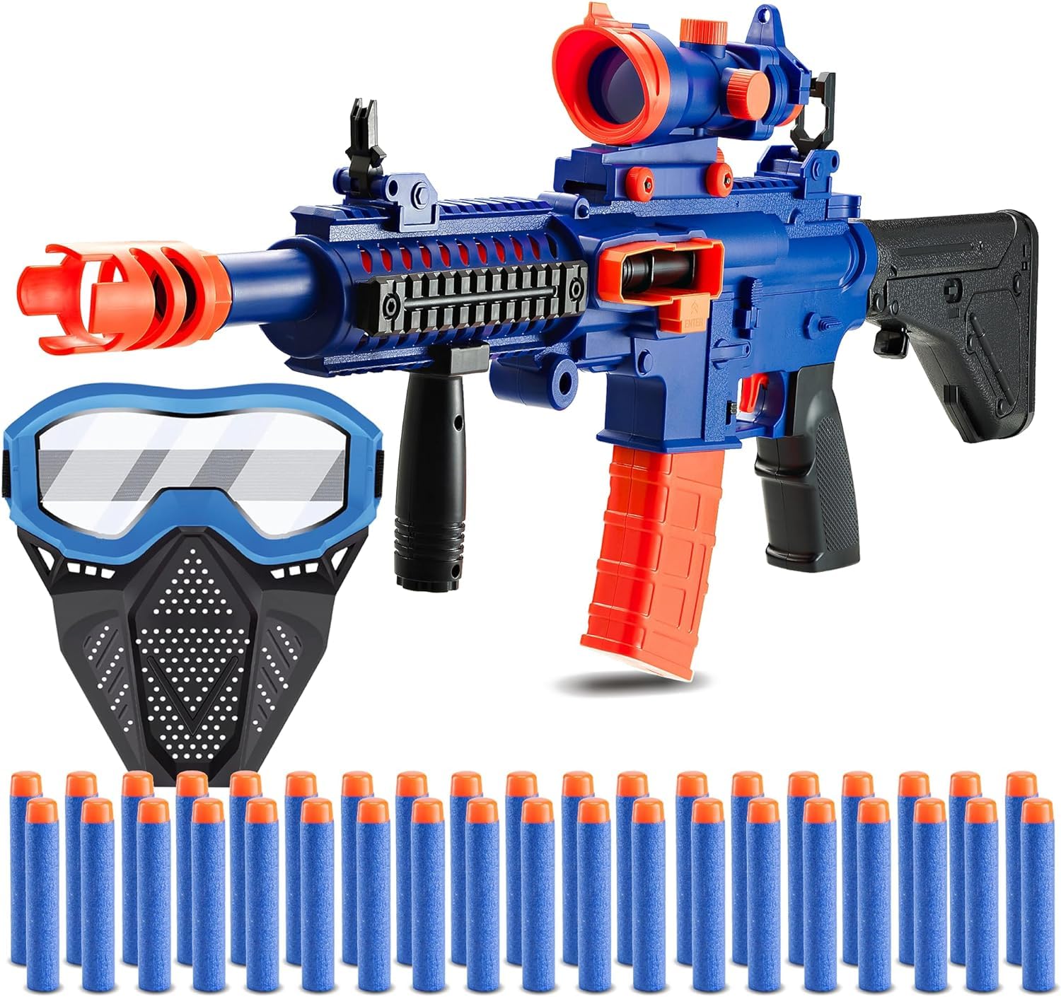 Amazon.com: Automatic Toy Foam Blasters Kids - Electric Soft Dart Launcher Set with Scope ...