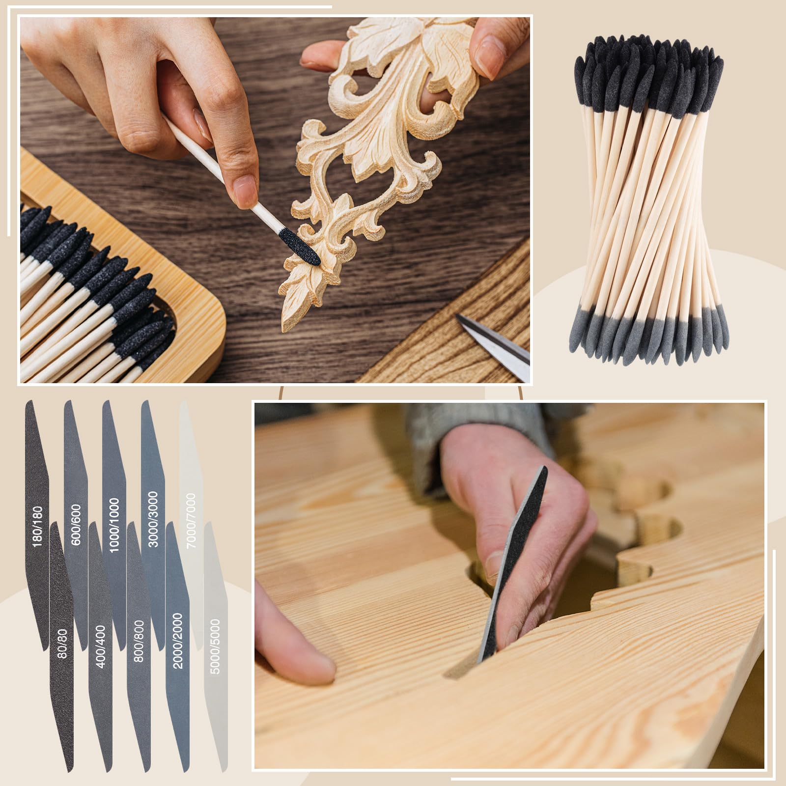 Snapklik.com : Leriton 70 Pcs Sanding Sticks Set For Plastic Models ...