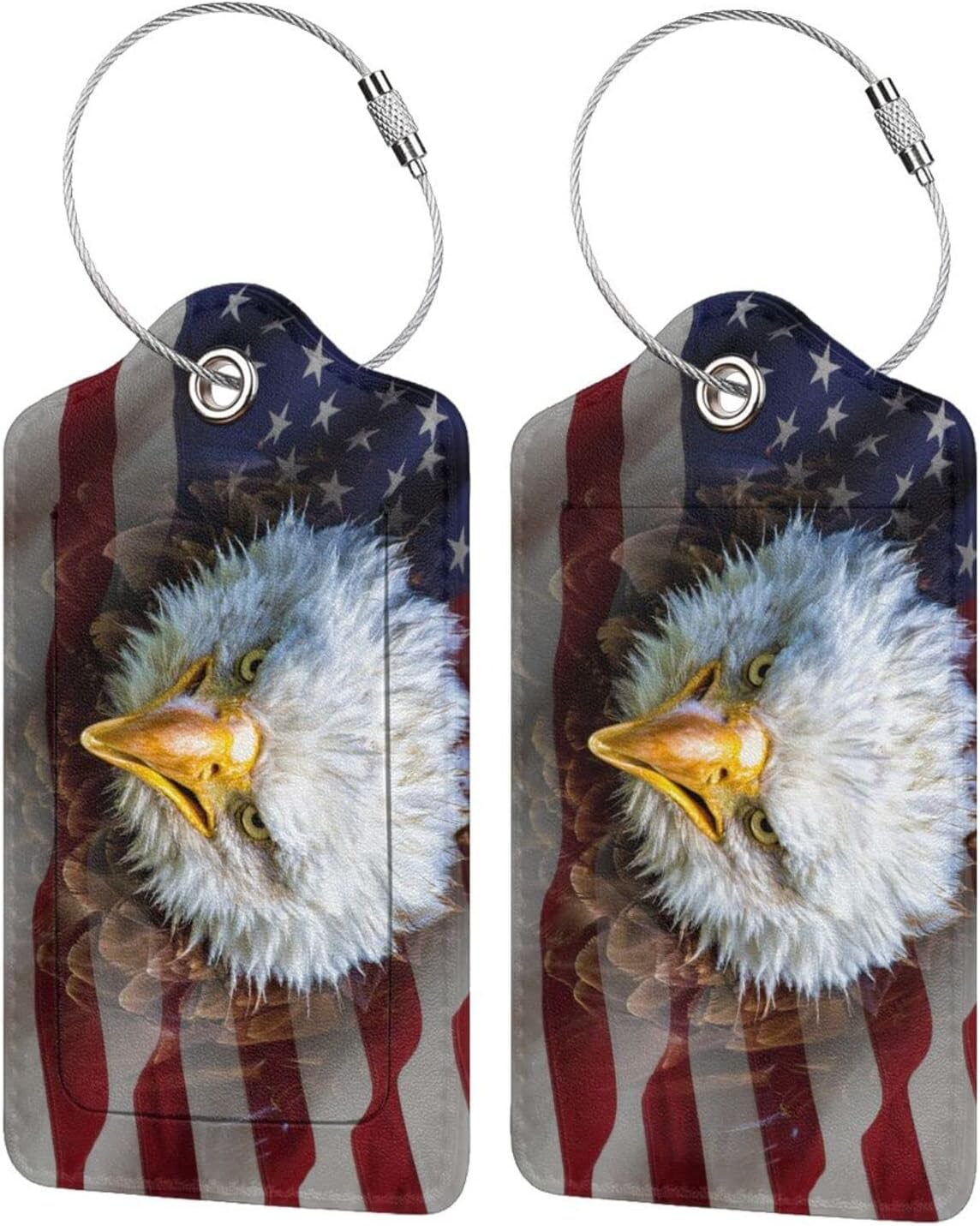 Amazon.com: XIQIGUGUA 2 Pack Luggage Tag for Suitcases, an Angry North ...