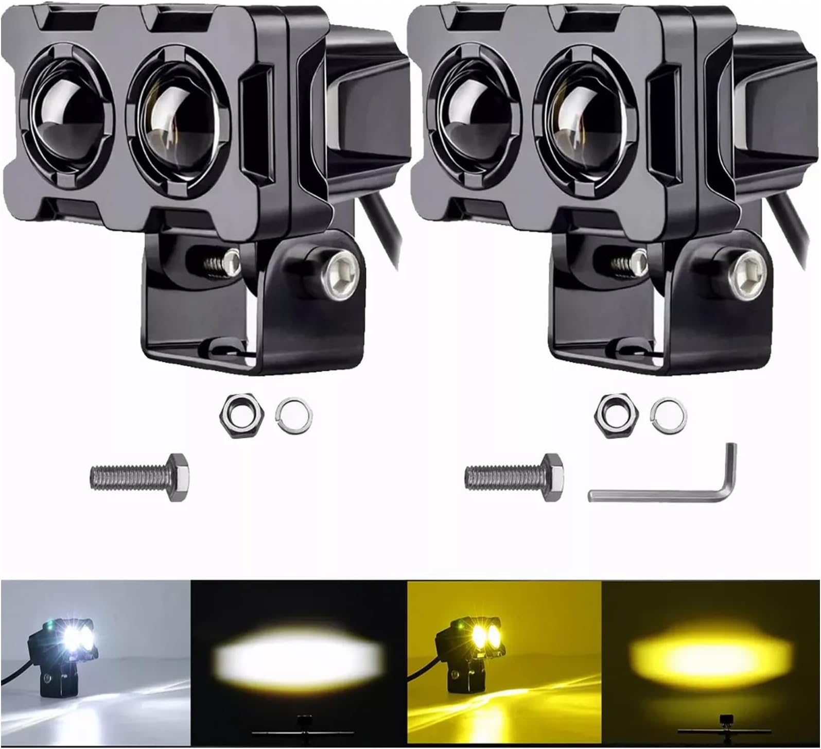 120W Luces de Conducción de Motocicleta,6000K 6000lm Luces Antiniebla ...