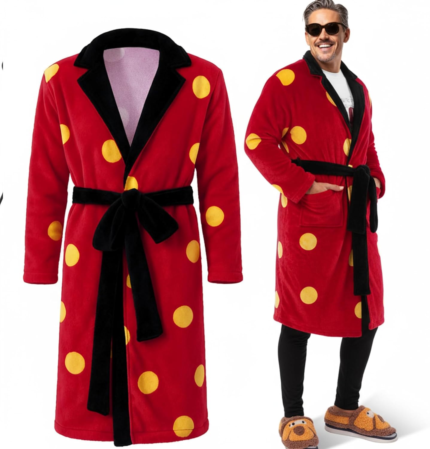 Amazon.com: Yearntown Halloween Father Costume Adult Red Robe Jacket ...