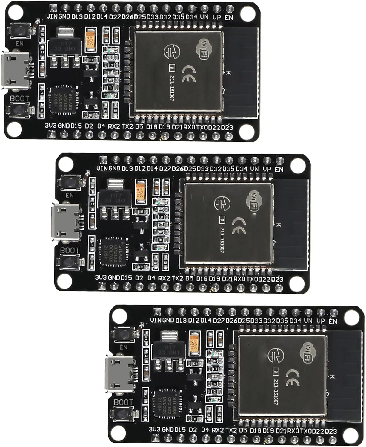 Amazon.com: AEDIKO 3pcs ESP32 ESP-32S Development Board 30Pins ...