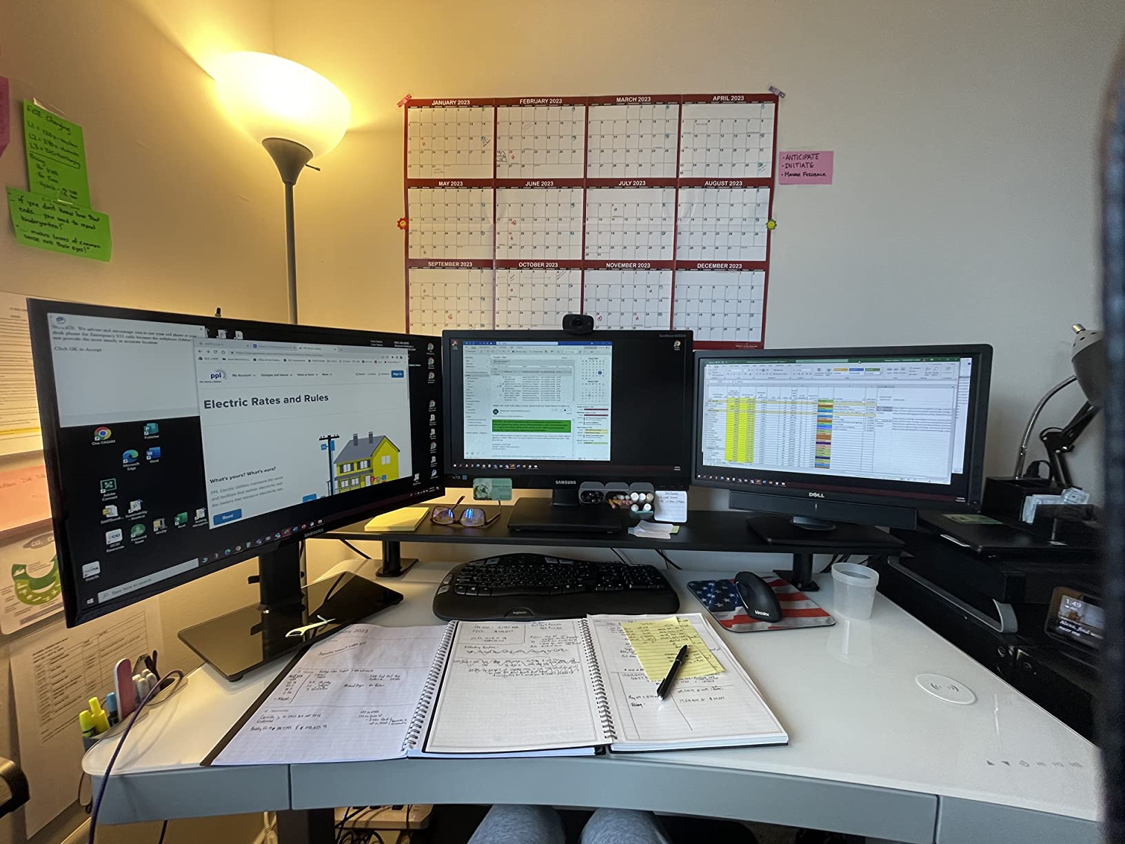 $13/mo - Finance Stand Steady 55 Inch Clamp On Desk Shelf | Large ...