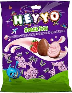 Heyyo Space Egg Milk Chocolate with Banana Cream Filling 125 g : Buy ...