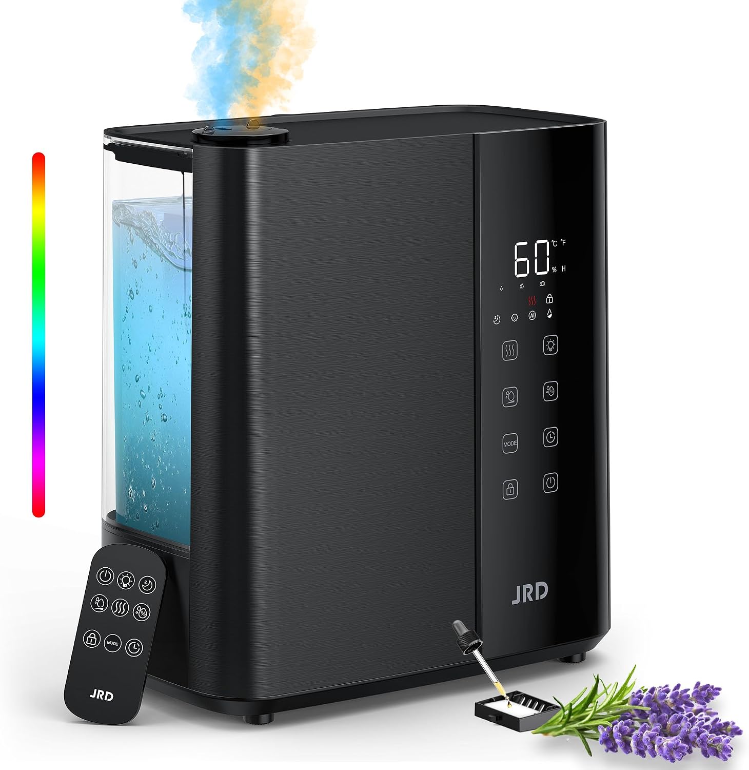 Amazon.com: JRD Warm & Cool Mist Humidifiers for Bedroom 5L, Quiet ...