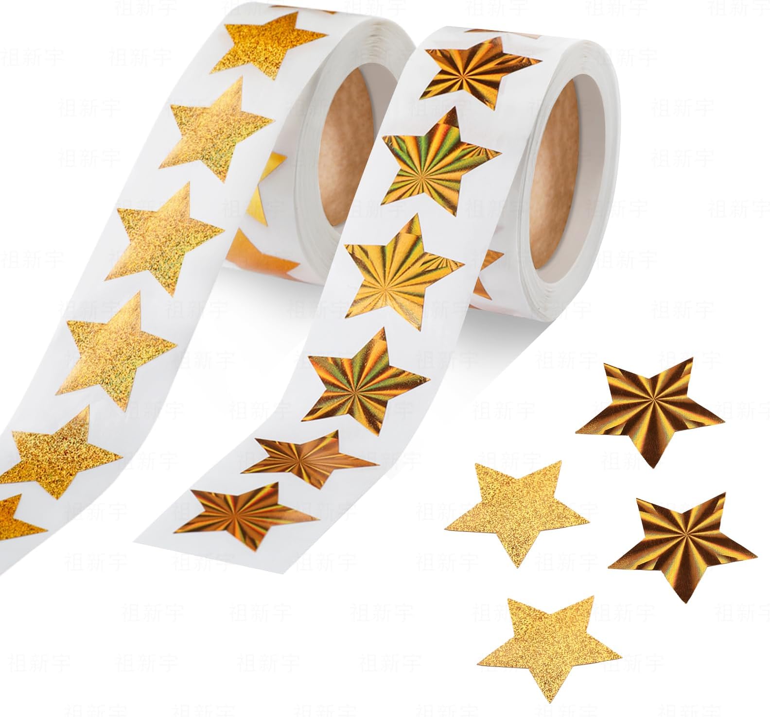 FINEASY 1000Pcs Gold Star Stickers for Children, 2 Rolls Reward ...