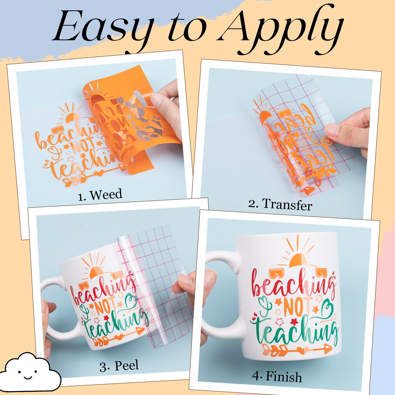 Snapklik.com : VINYL FROG Permanent Adhesive Vinyl Bundle 20 Pack 12x12 ...