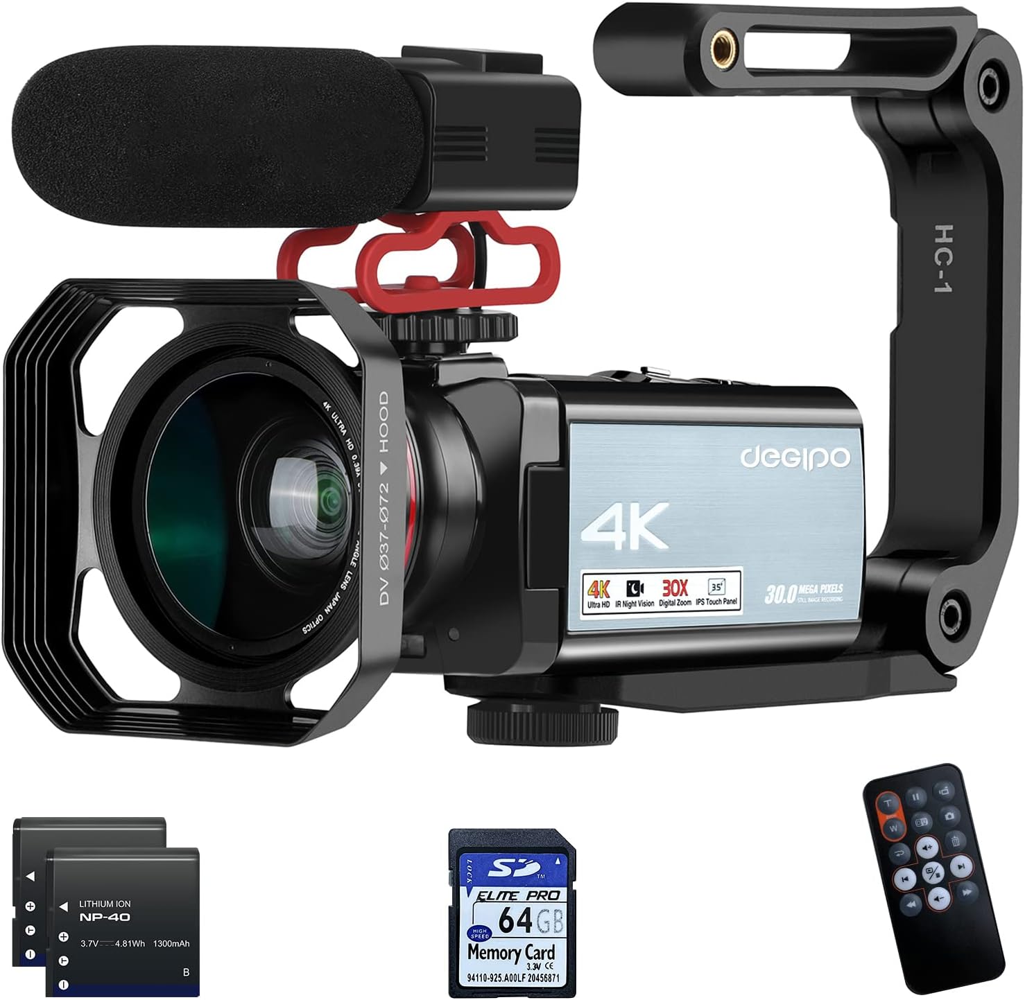 Amazon.com : ORDRO M5 5K Handheld Video Camera Vlogging Camcorder 3.5 ...