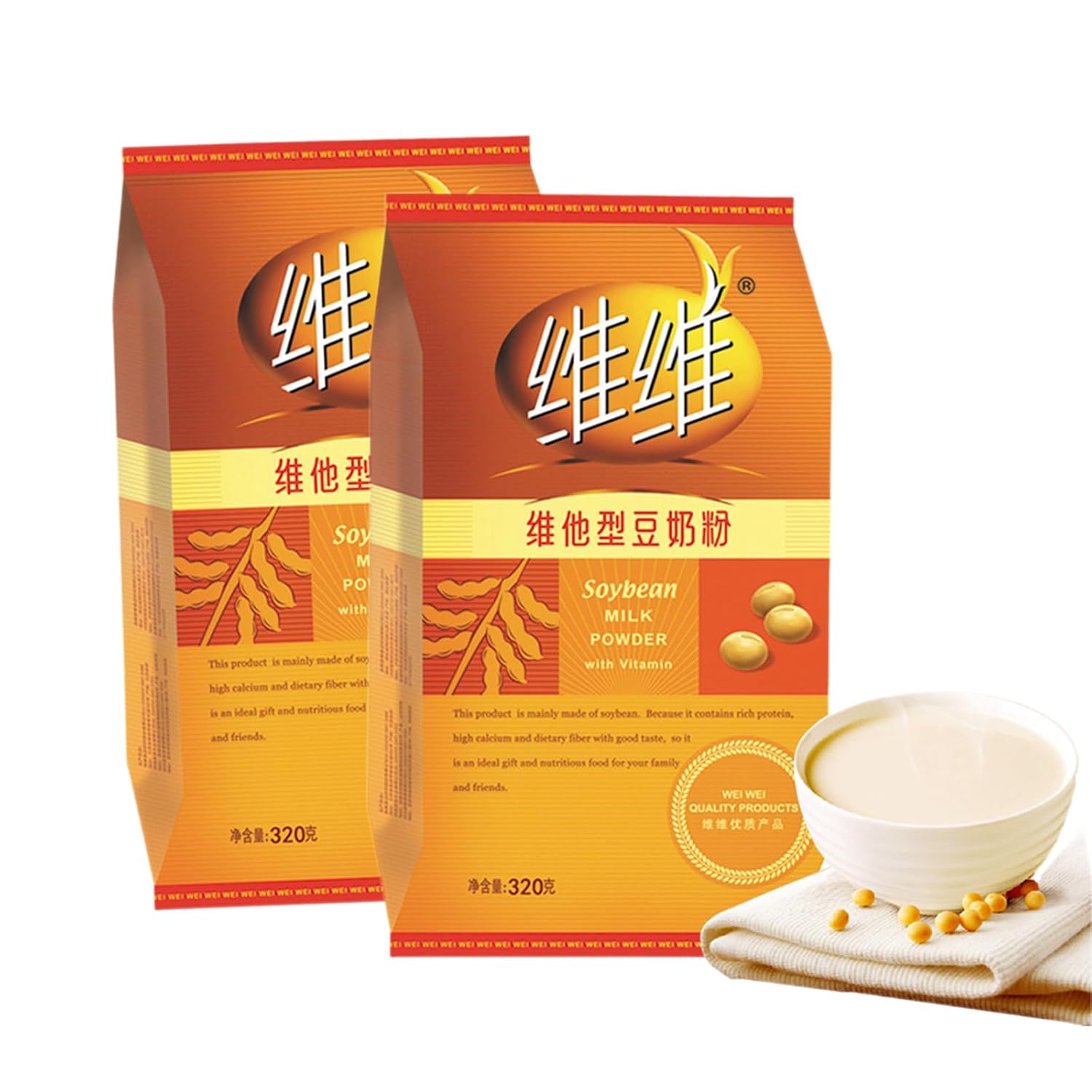 Amazon.com: Chinese Soymilk Powder, Traditional Breakfast, Soy Flavor ...