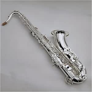 Amazon.com: Tenor Saxophone Bb Tune Sliver Plated Professional Musical ...