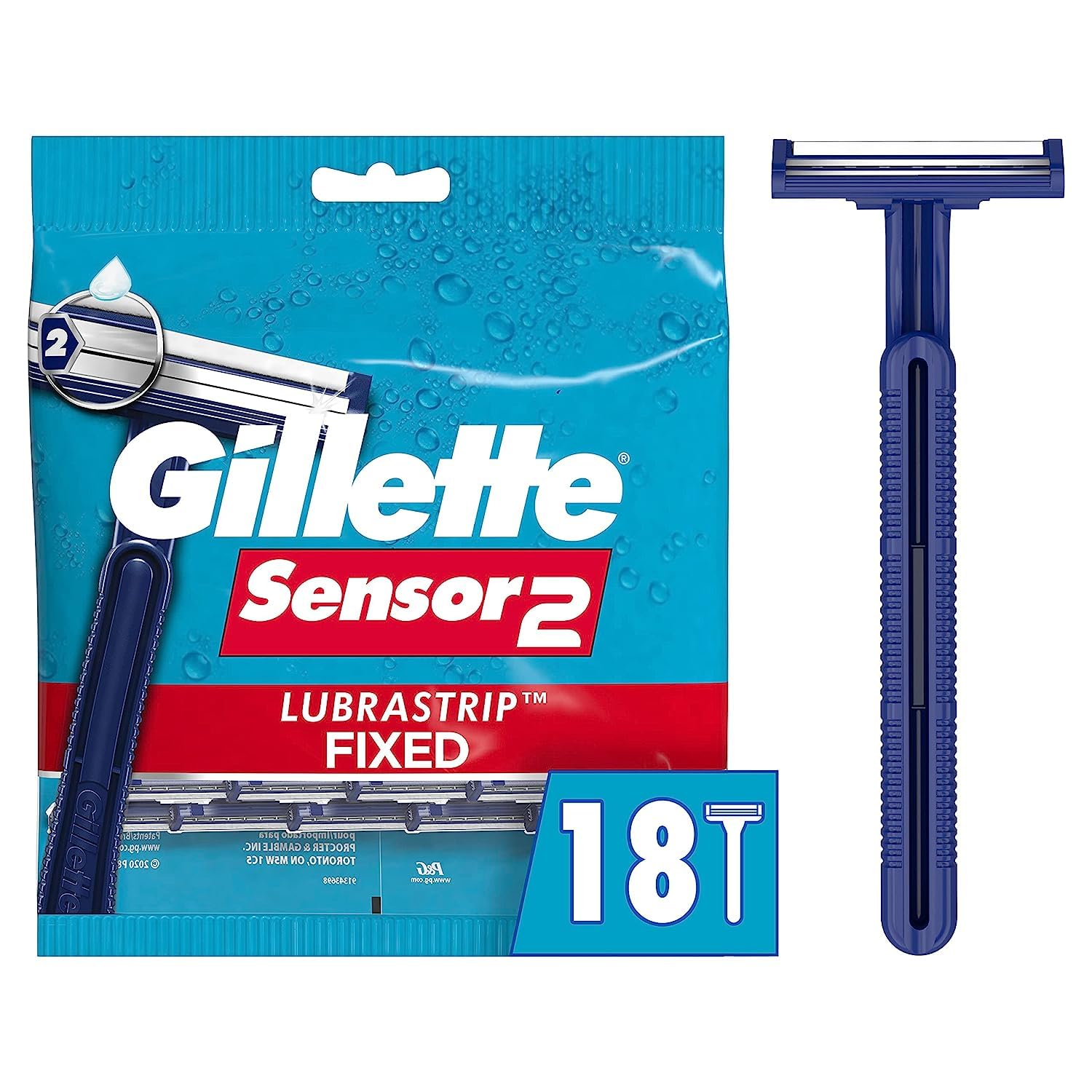 Gillette Sensor2 Men's Disposable Razors, 18Count : Amazon.in: Health ...